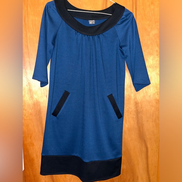 Muse | Dresses | Muse Black And Blue Dress | Poshmark